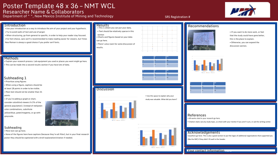 Poster Sessions: New Mexico Tech